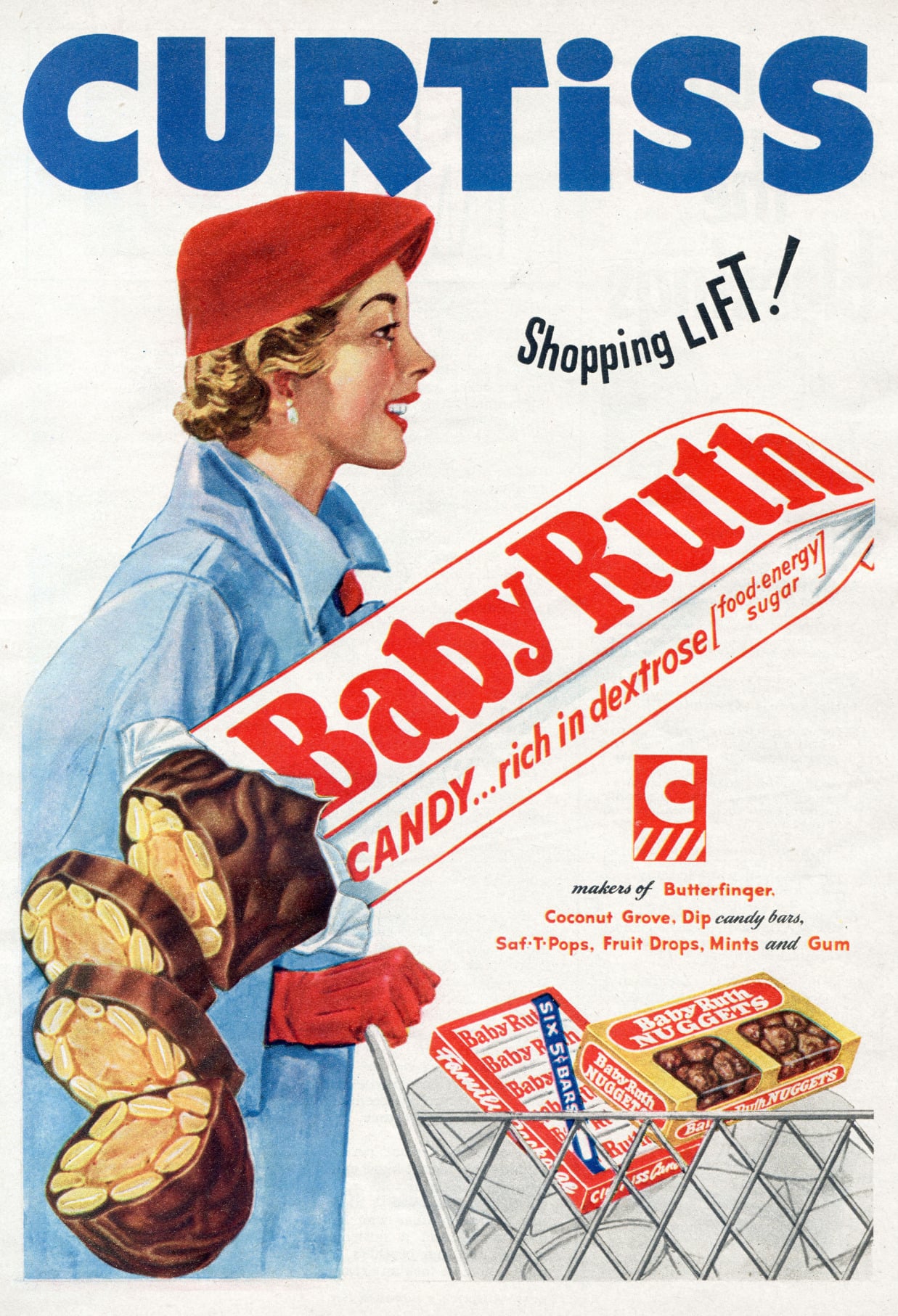1952 Baby Ruth Ad - USLUCK