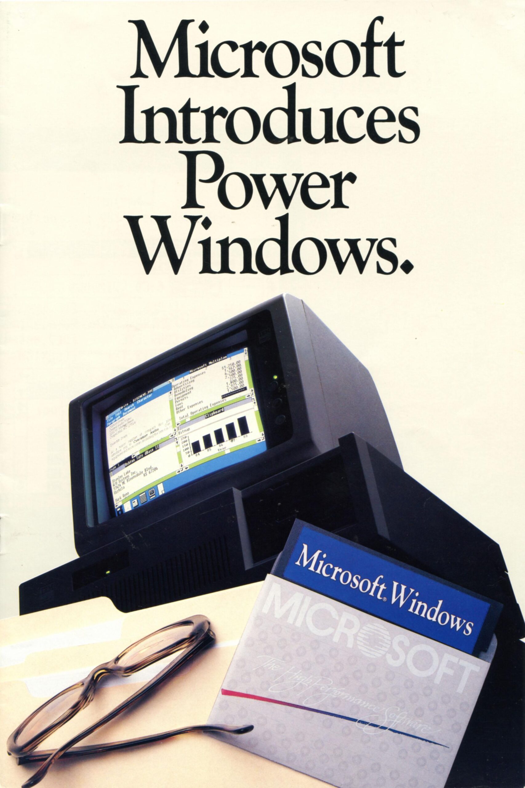 1987 Ad introducing Microsoft Windows - USLUCK