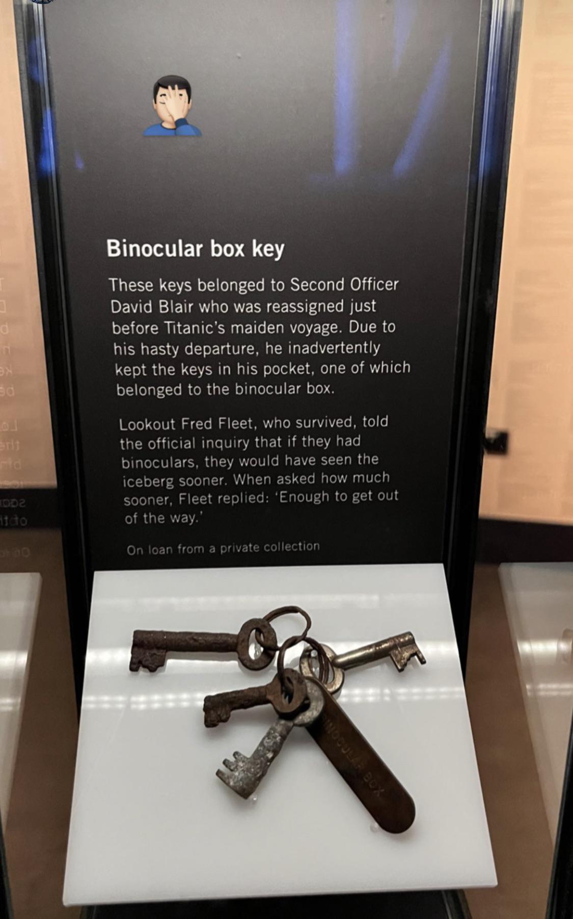 Titanic binocular box key - USLUCK