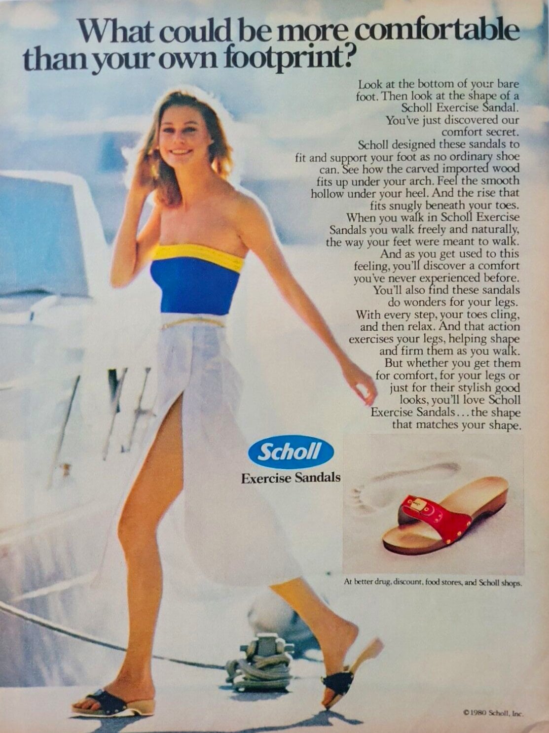 Scholl Exercise Sandals, 1980 - USLUCK