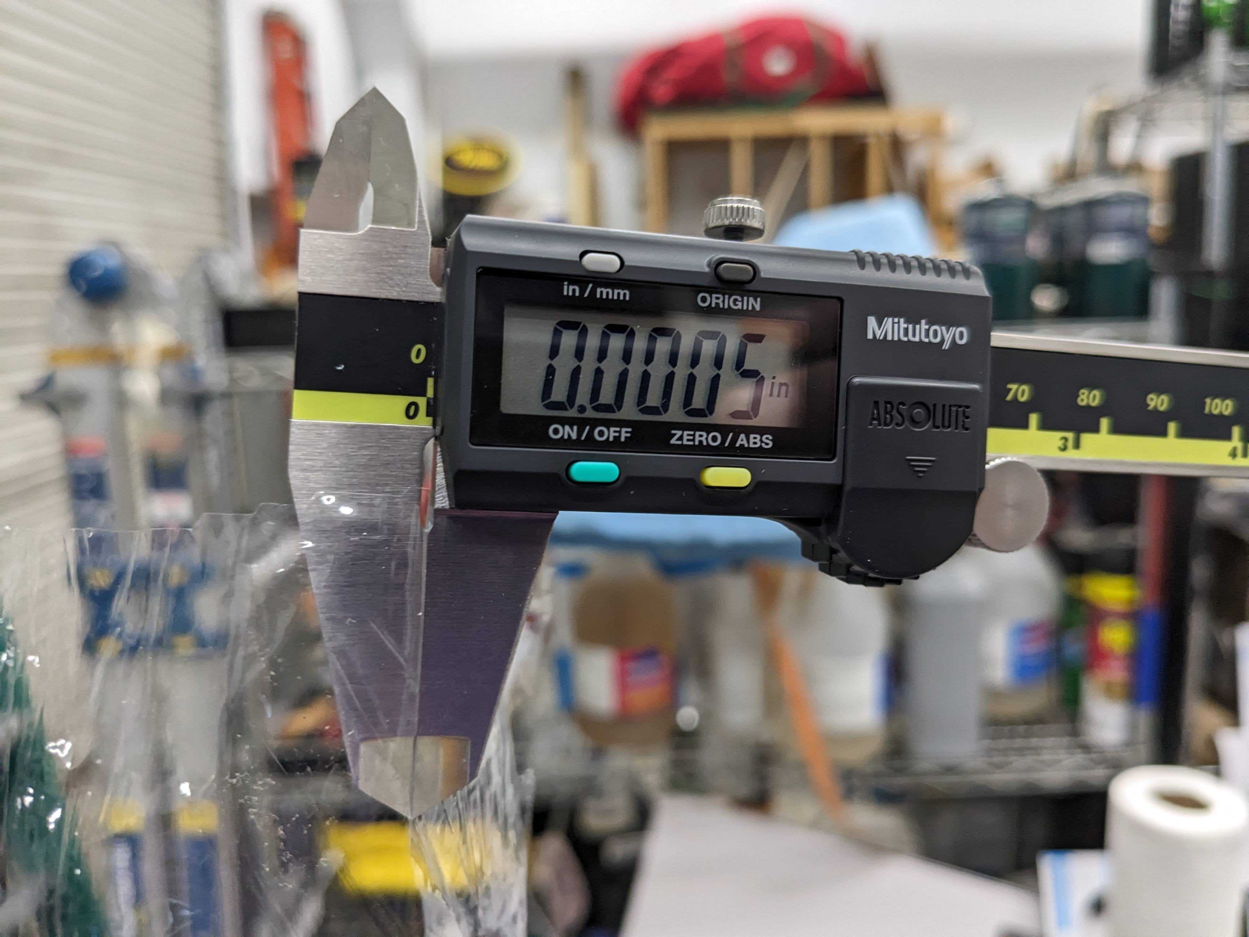 Bought a nice caliper, spent all day measuring shit. Plastic wrap was ...