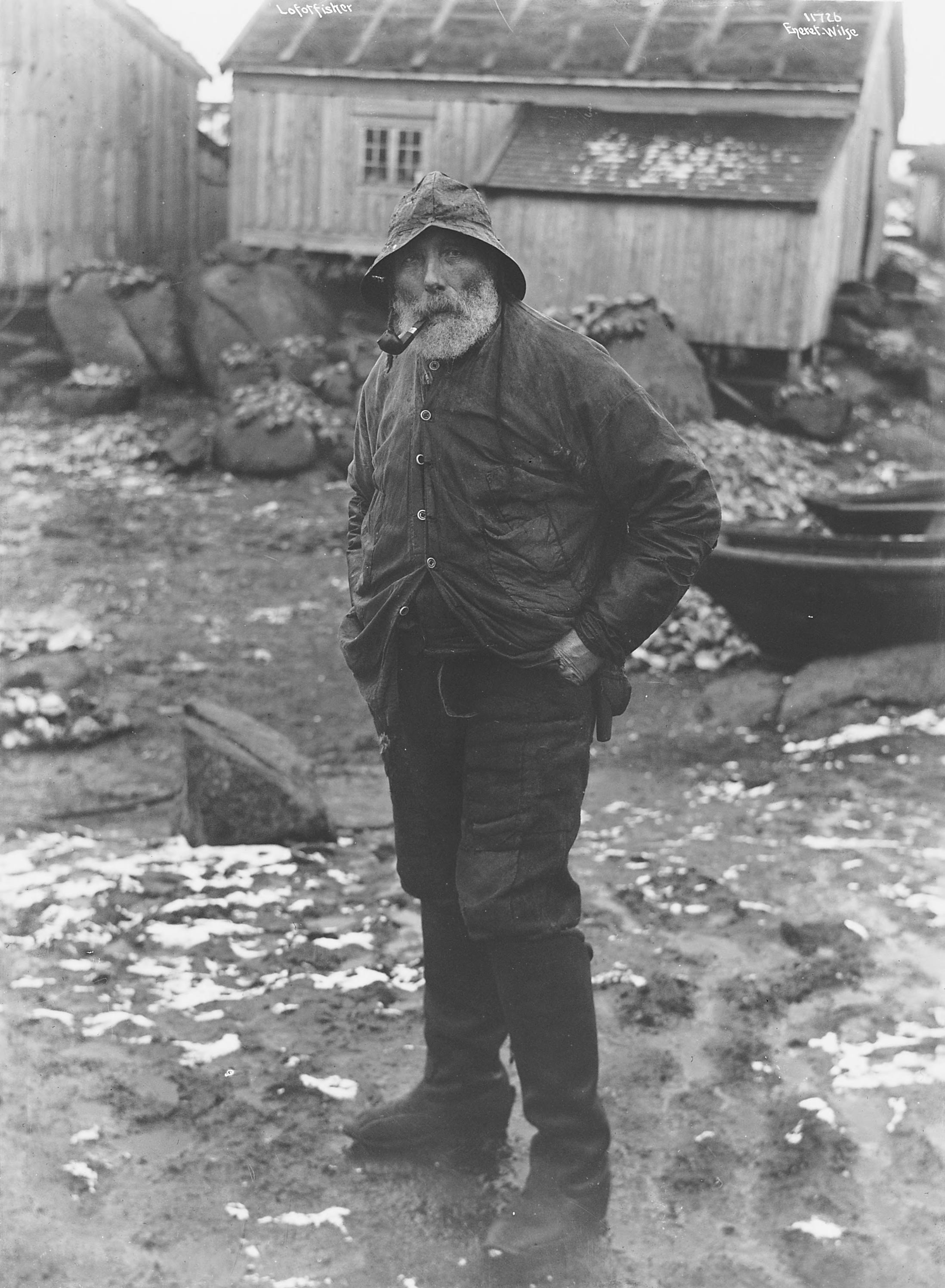 Norwegian fisherman in Lofoten during the seasonal Lofoten fisheries ...