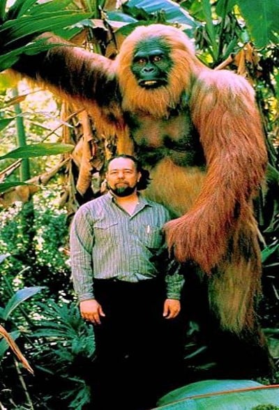 Gigantopithecus, a relative of orangoutangs. At 10 feet tall it’s the largest ape known to ever ...