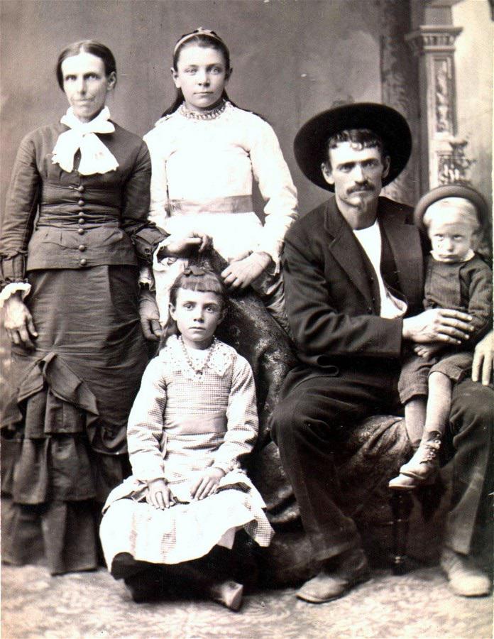 Andrew Jackson “Jack" Gaylor & Sarah Pendleton Gaylor with children ...