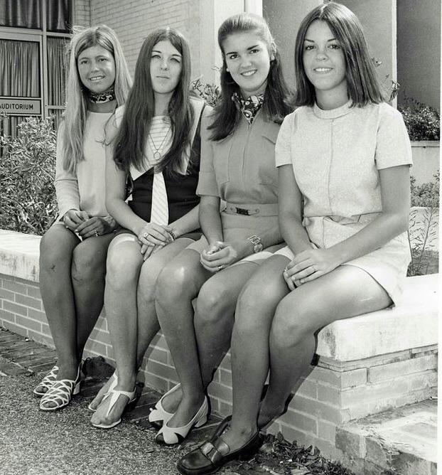 Sophomore class officers of Marymount College, 1971 - USLUCK