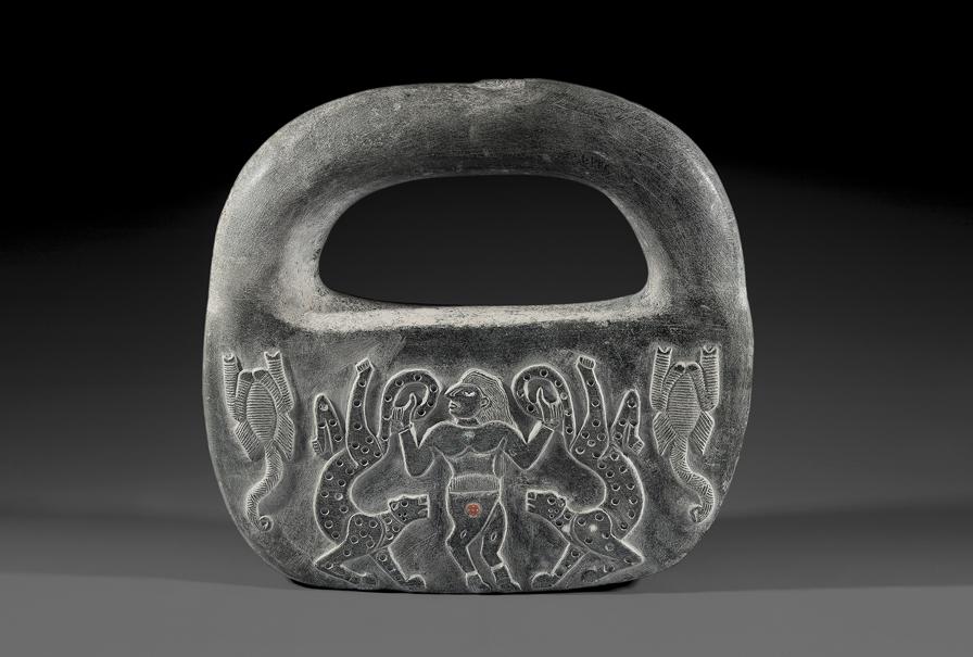 Stone weight made of Chlorite from the Bronze Age (3300-1200 BC). This ...