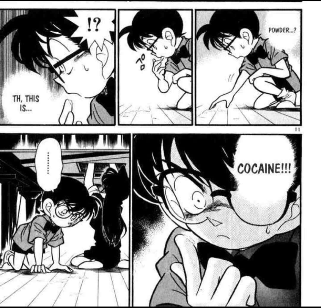 How does detective Conan knows how Cocaine taste like? - USLUCK
