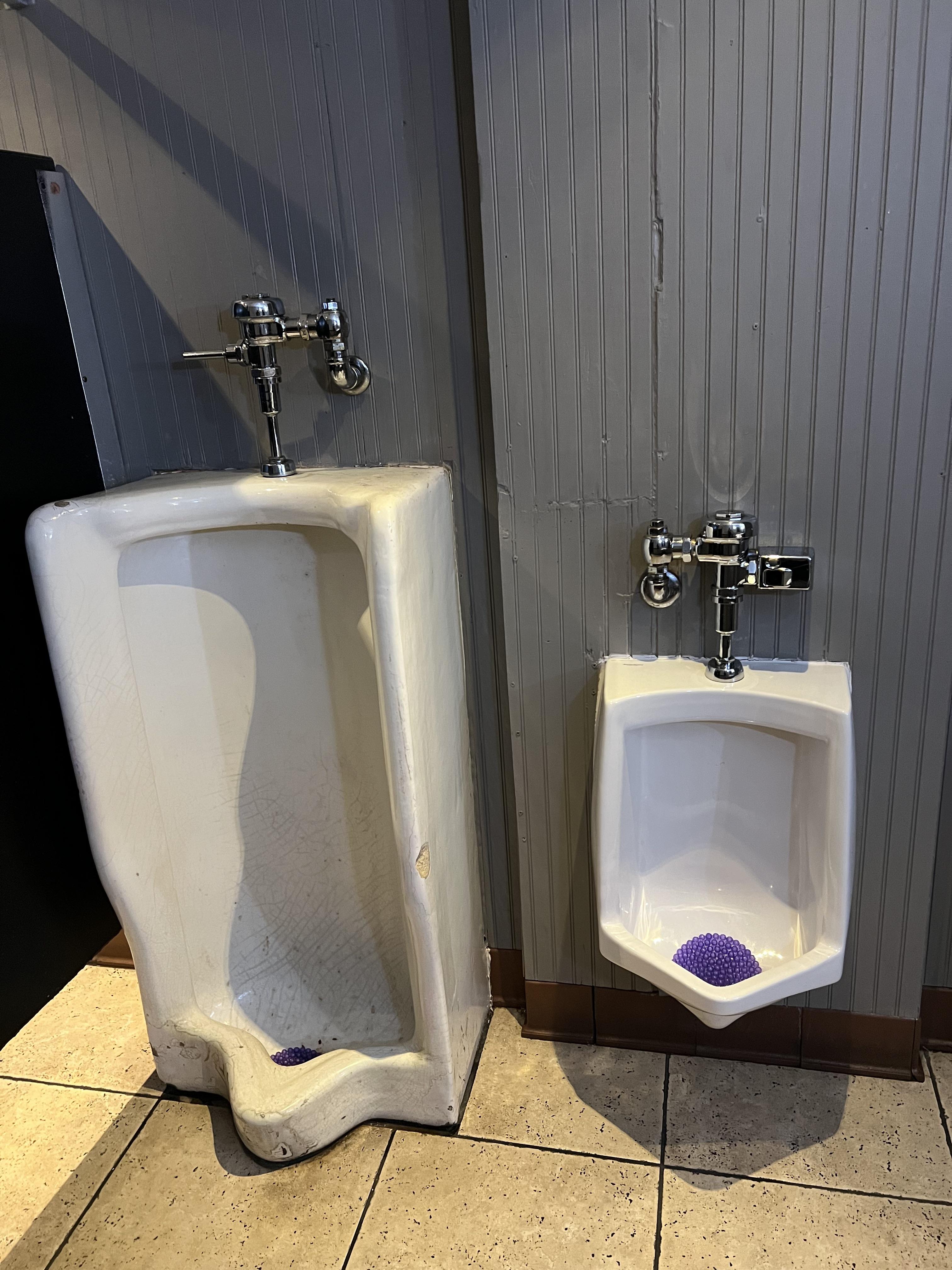 Behold, the biggest urinal I’ve ever encountered. (Typical urinal for ...