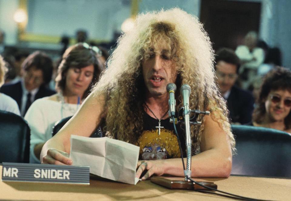 Dee Snider speaking out against censorship at PMRC hearing (1985) - USLUCK