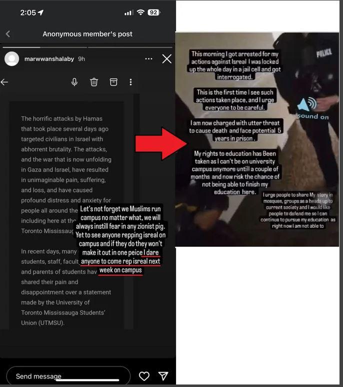 Canadian University Student Is Shocked That His Threats Are Taken