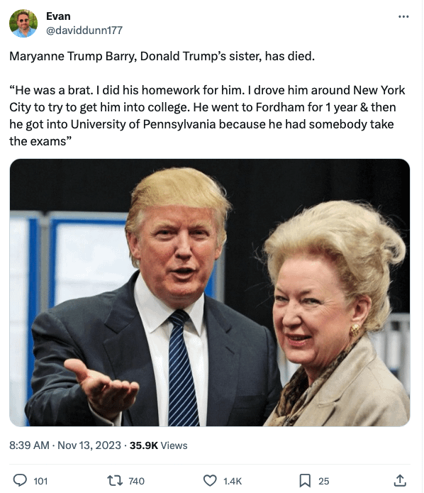 "He got into the University of Pennsylvania because he had somebody ...