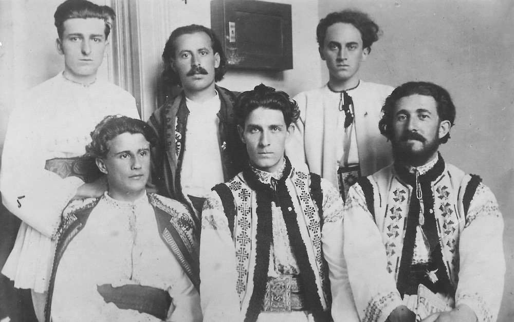 The founding members of the Iron Guard, fascist movement in Romania ...