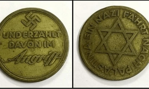Medal issued in 1934 by the Nazi German newspaper 'Der Angriff ...