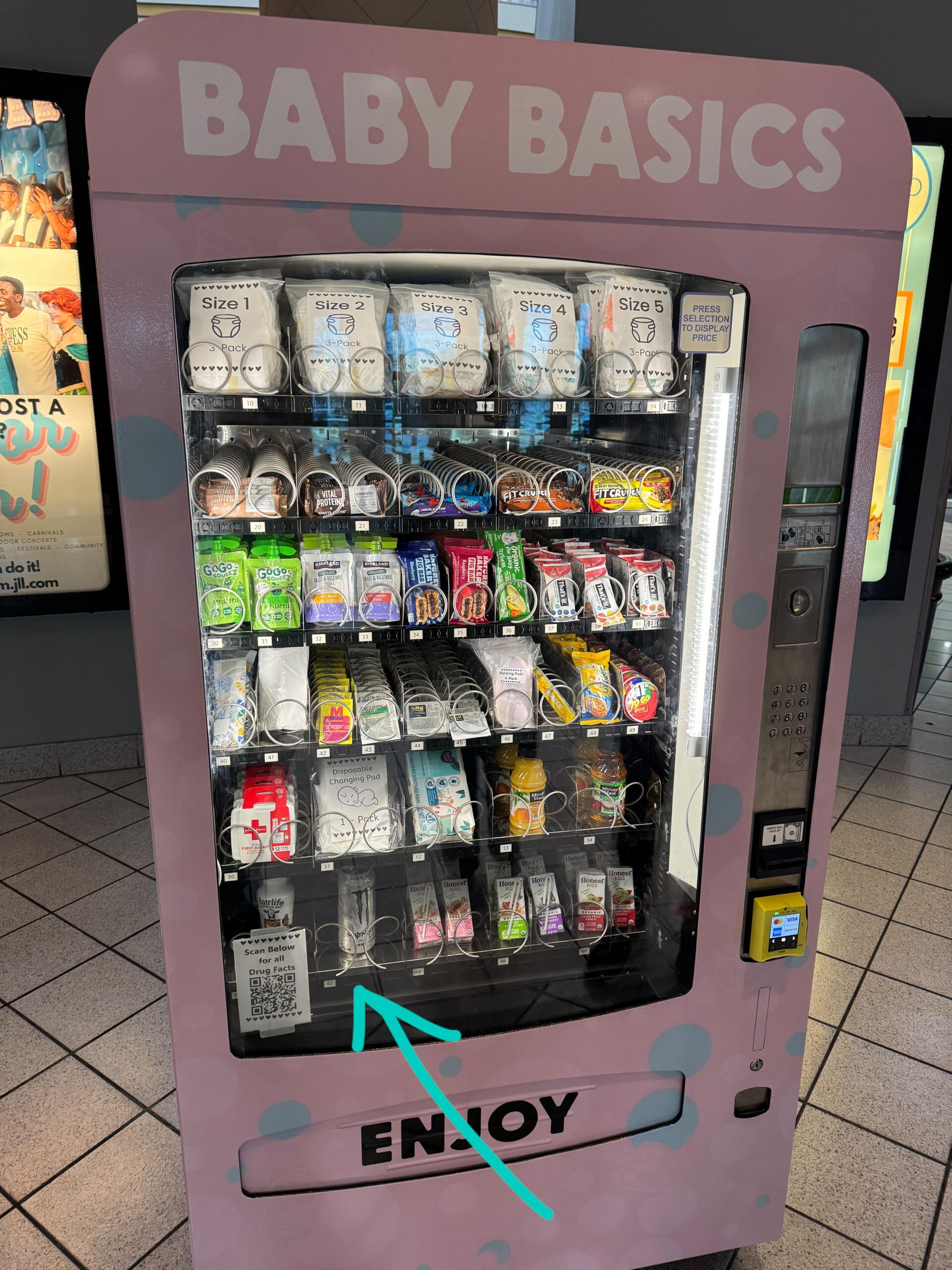 This “BABY BASICS” vending machine has Monster Energy in it. - USLUCK