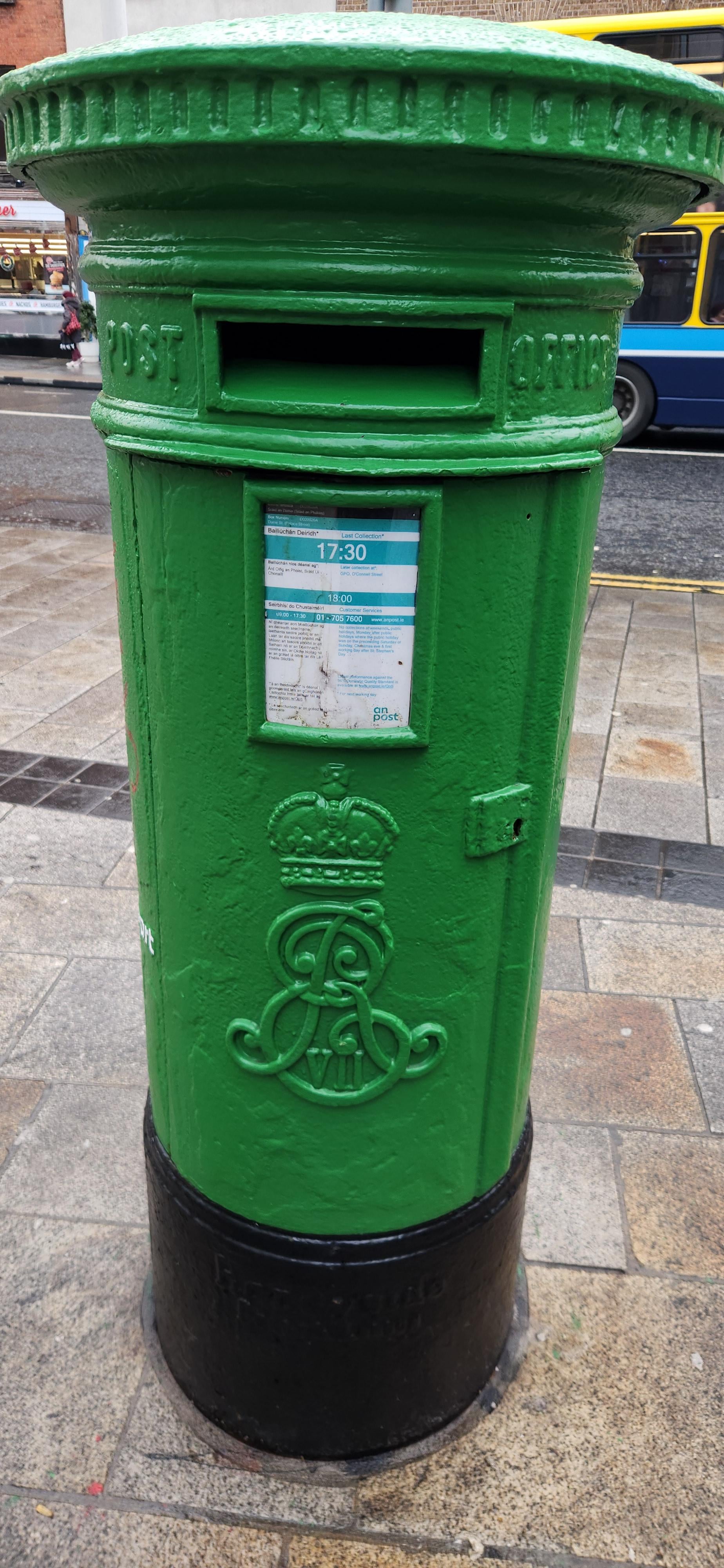 One last remnant of British rule in Ireland are the post boxes. They ...