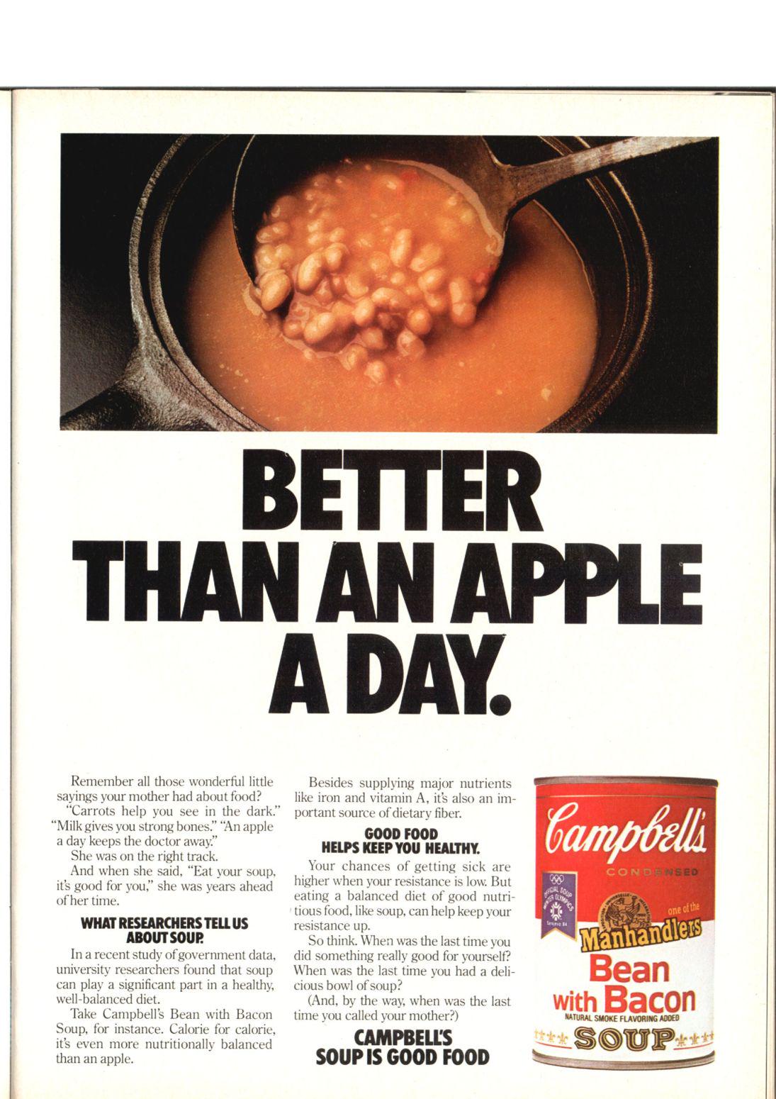 Campbell soup ad from 40 years ago today (December 12, 1983) - USLUCK