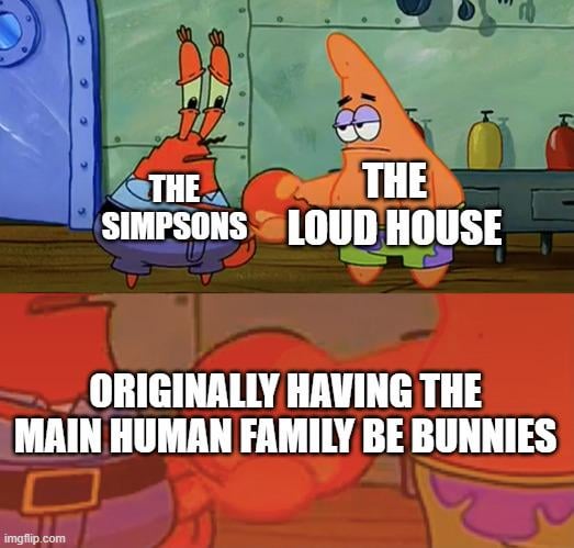 The Simpsons & the loud house - USLUCK