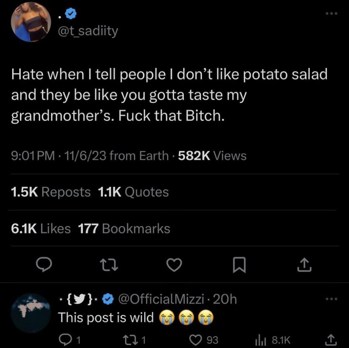 This is how I feel in general people try to persuade me to try food ...