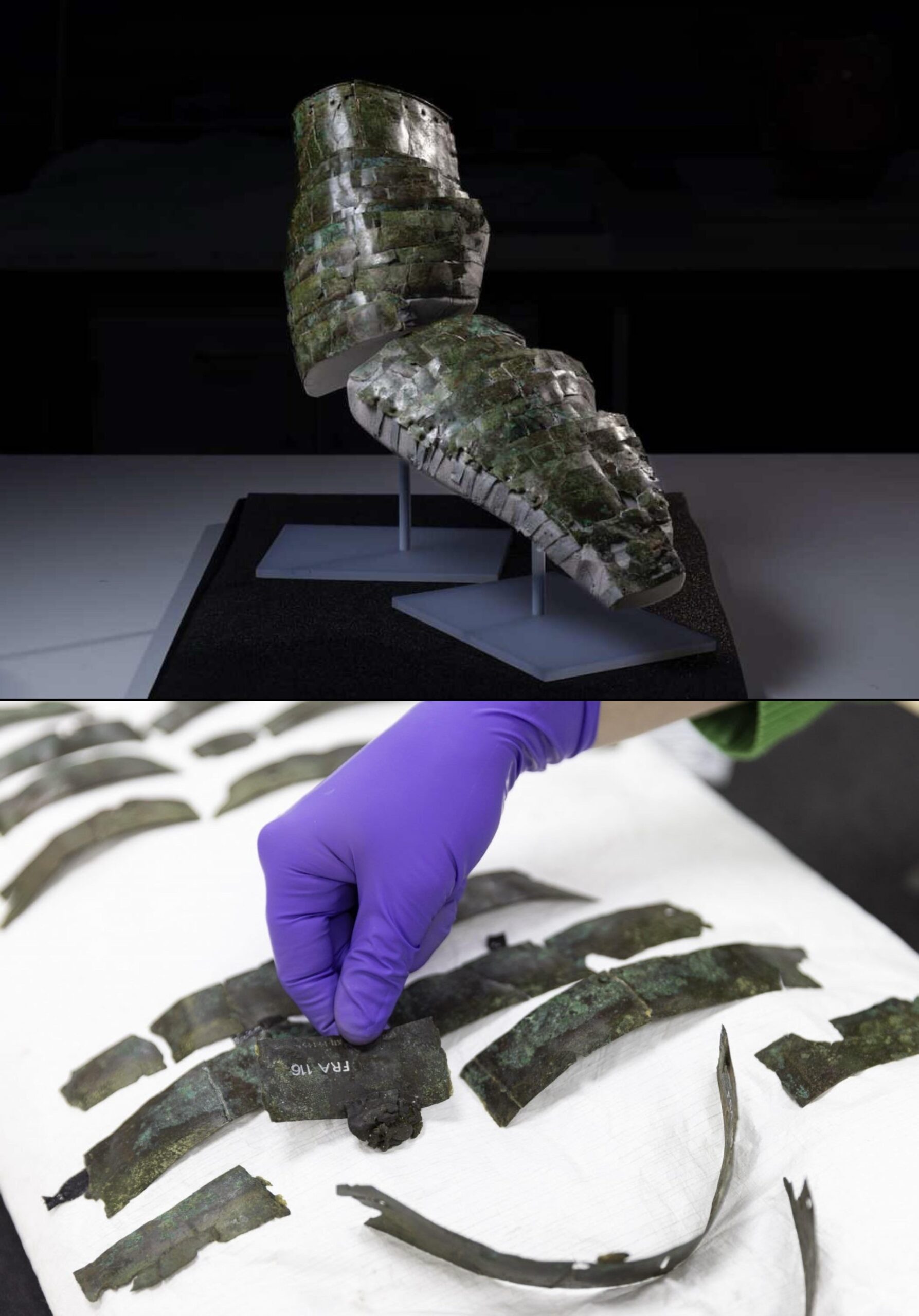 2000 year old Ancient Roman Arm Guard, Reconstructed Like a ‘Jigsaw ...