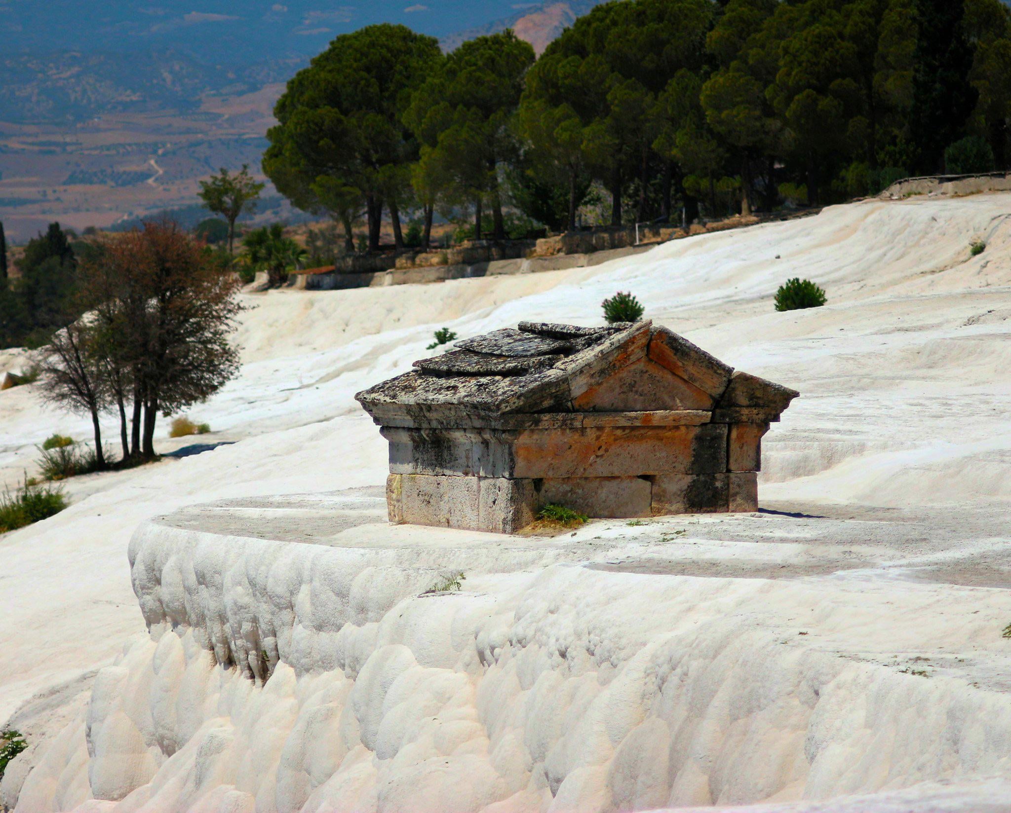 In Hierapolis, Turkey, an ancient Roman tomb is gradually being ...