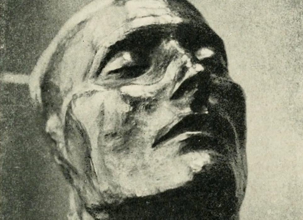 Late 1800's - early 1900's photo of Napoleon Bonaparte's death mask ...