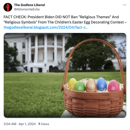 FACT CHECK: President Biden DID NOT Ban "Religious Themes" And ...