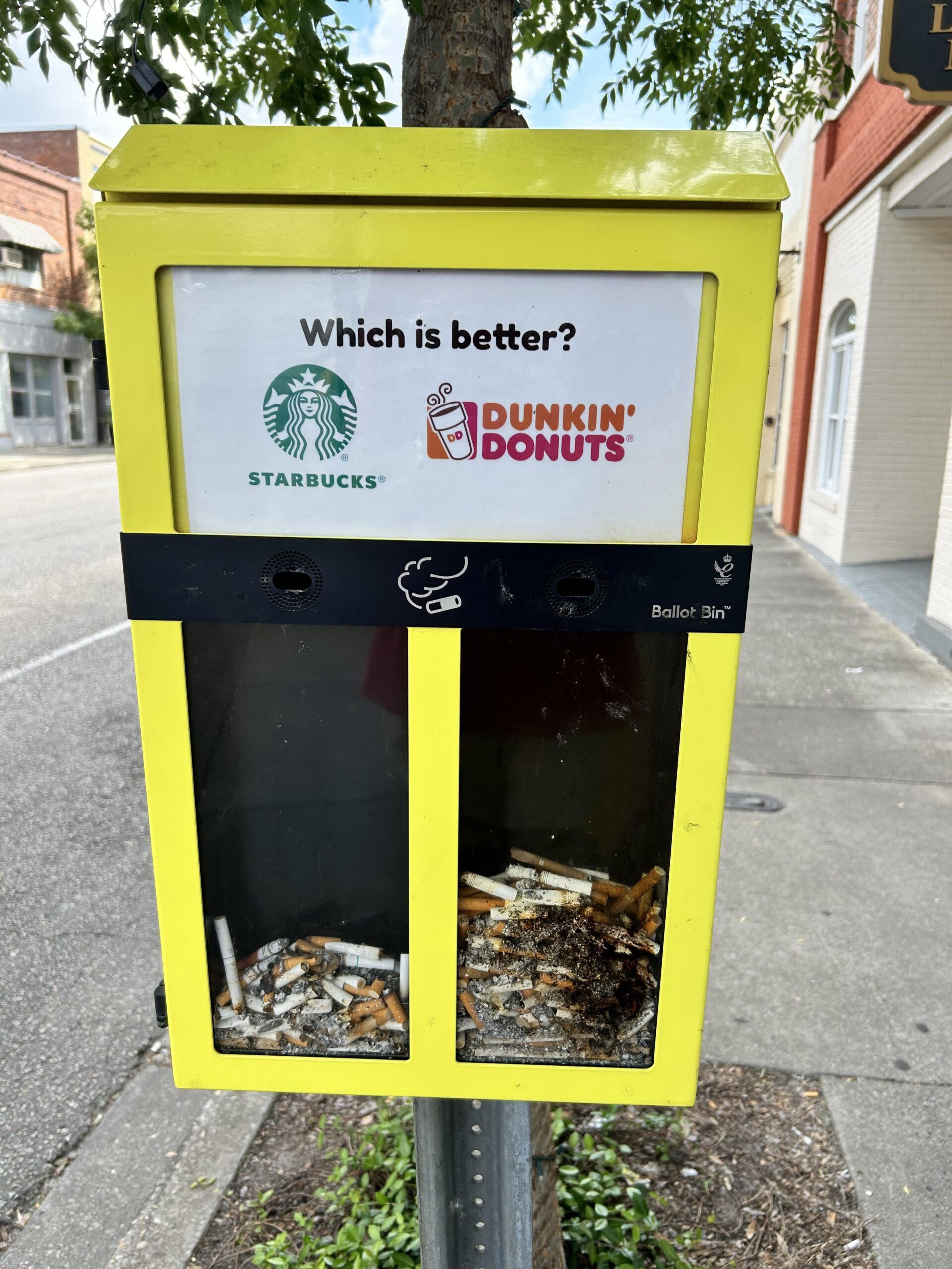 Using cigarette butts as a voting system for coffee - USLUCK