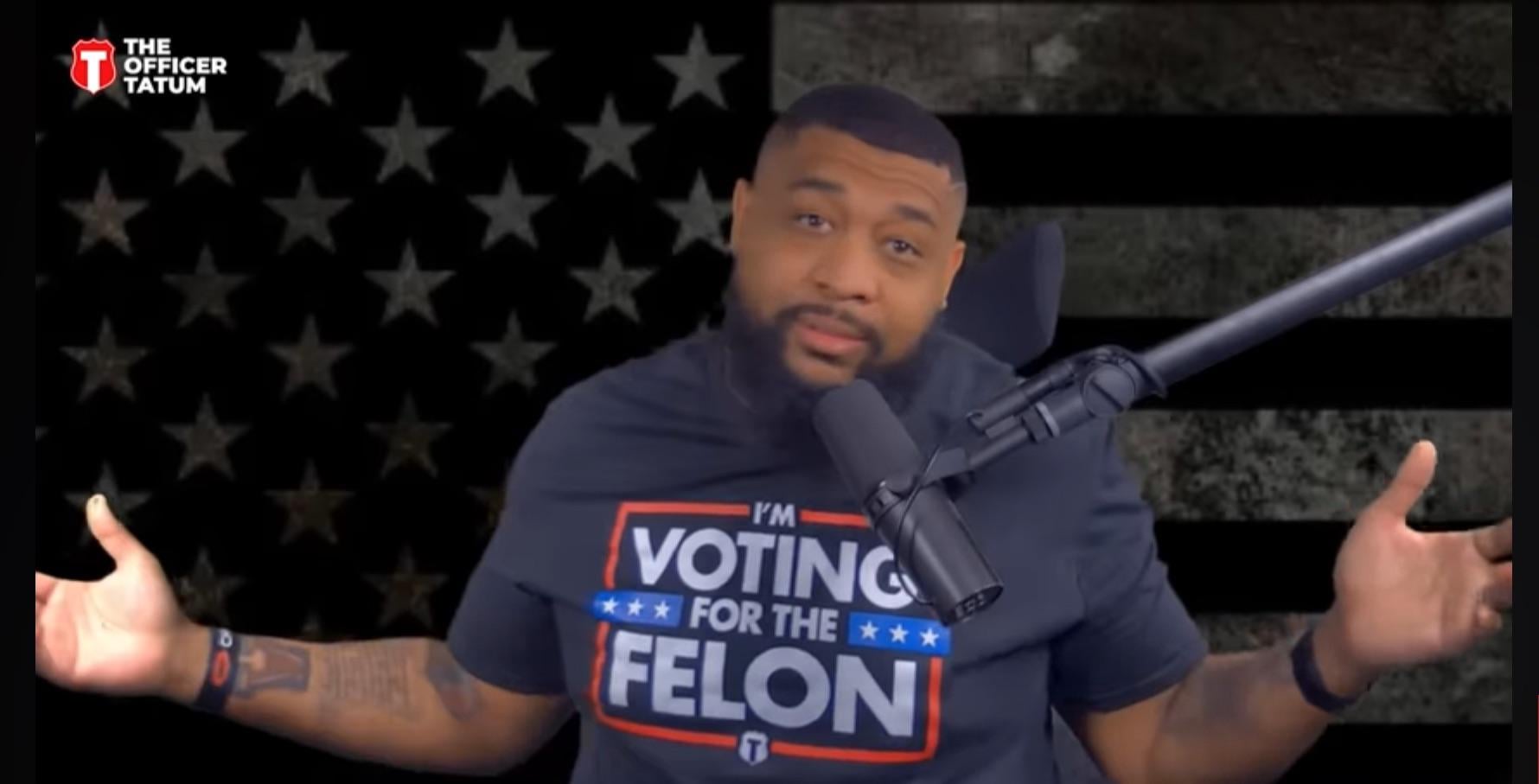 How are you a former police officer and voting for a felon? Make it ...