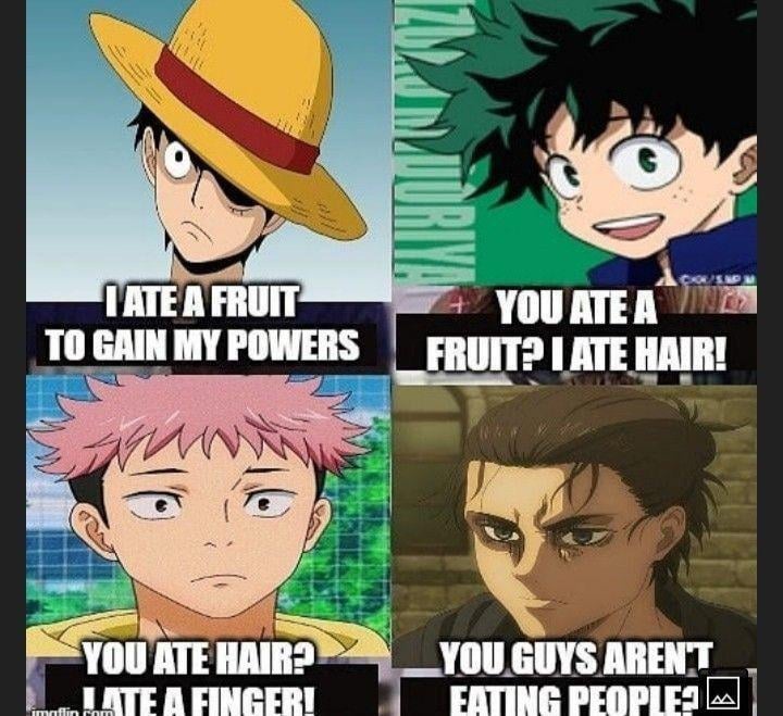 Anime main characters in a nutshell - USLUCK