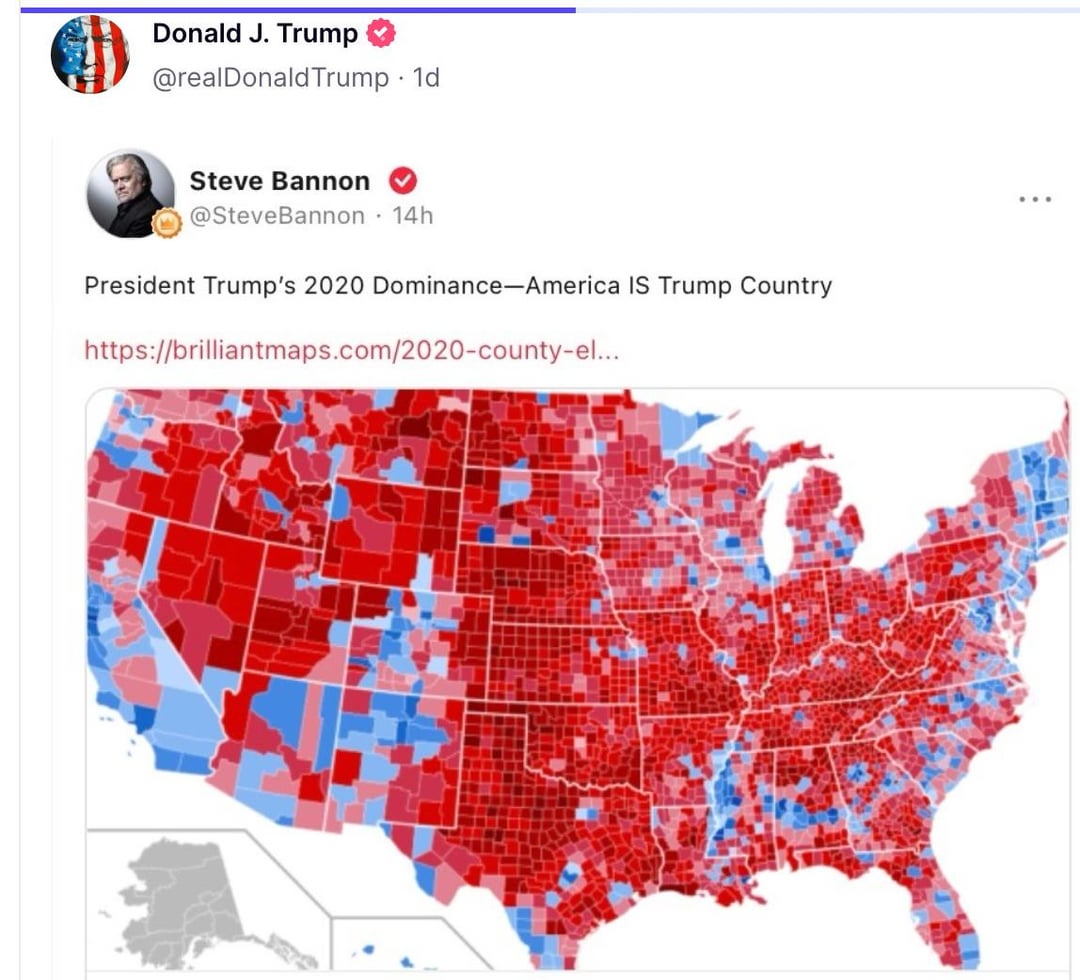 MAGA (county) map vs real life (population) map - USLUCK