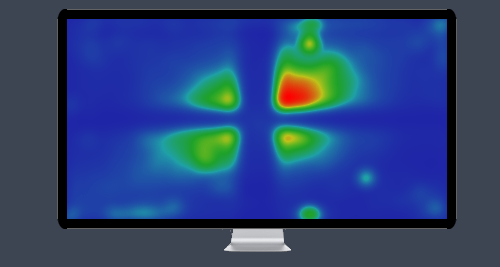 [OC] Mouse Click Heat Map of All Time on My PC - USLUCK