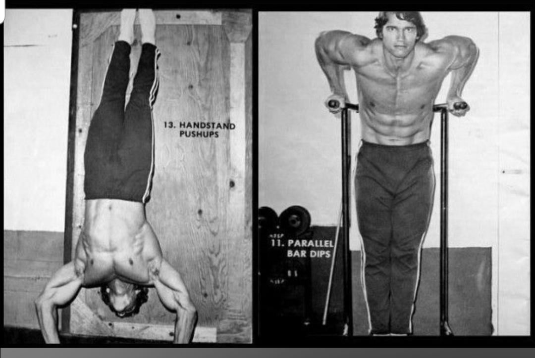 Arnold Schwarzenegger in his 20's training (1970s) - USLUCK