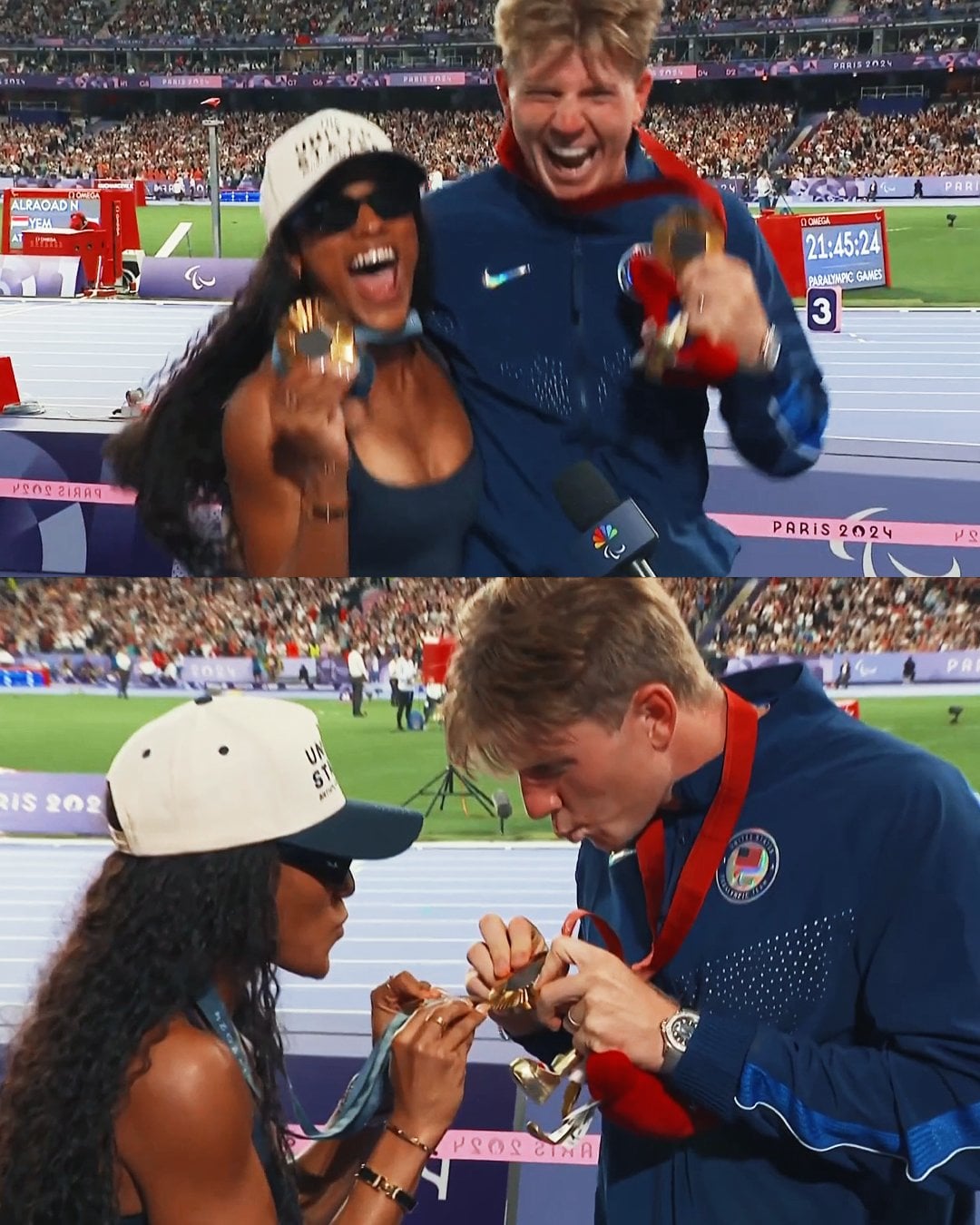 Olympian Tara Davis-Woodhall and her Paralympian husband, Hunter ...