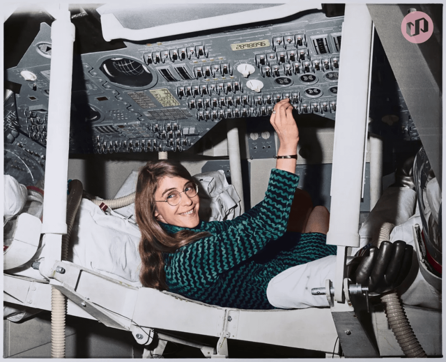 A photo of Margaret Hamilton who designed the software for the Apollo ...