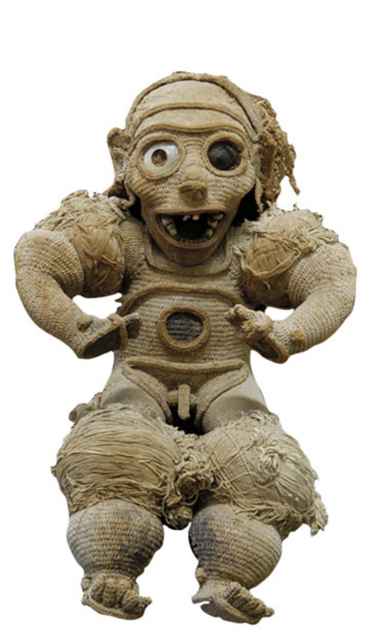A two-foot-tall cotton figure known as a Zemi, a depiction of a divine ...