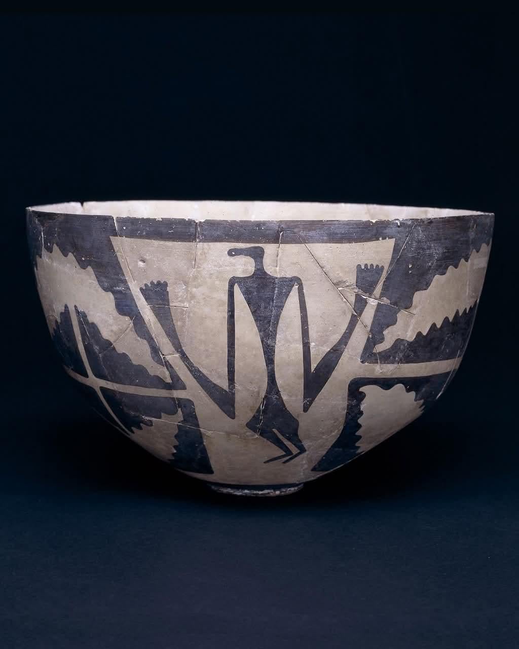 This thin-walled pottery bowl was made over 6000 years ago at a pre ...