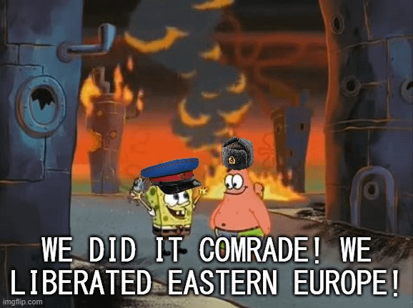Soviet ""liberation"" described by SpongeBob SquarePants - USLUCK