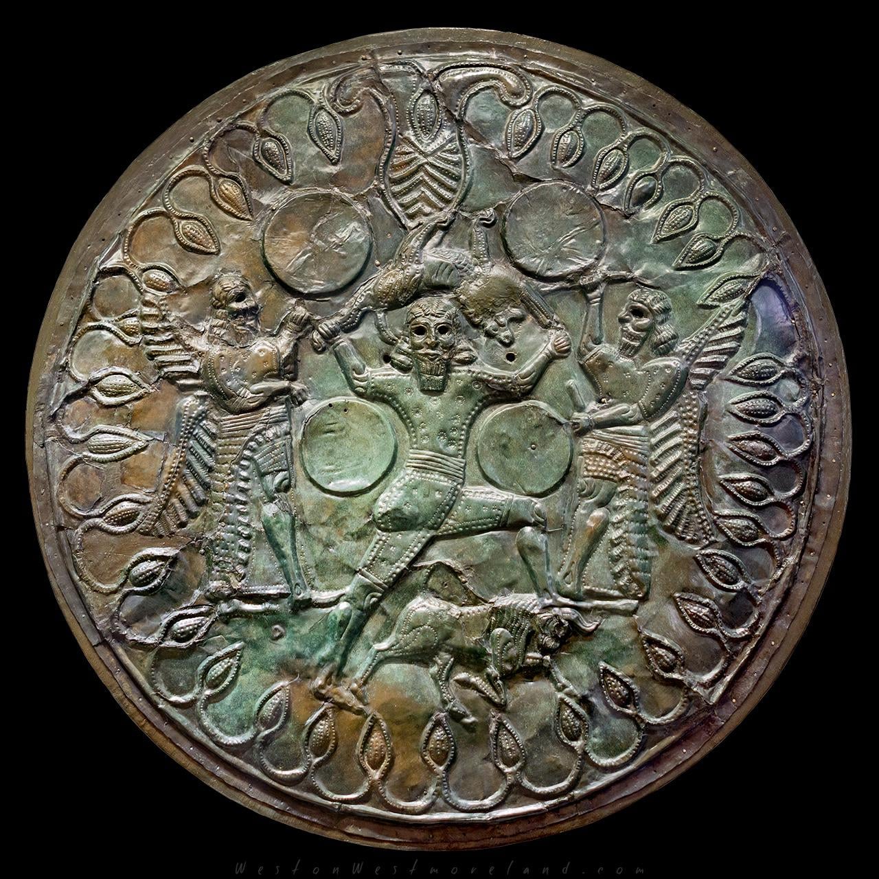Bronze Drum from the Idaean Cave. In ancient Greece, the tympanon was a ...
