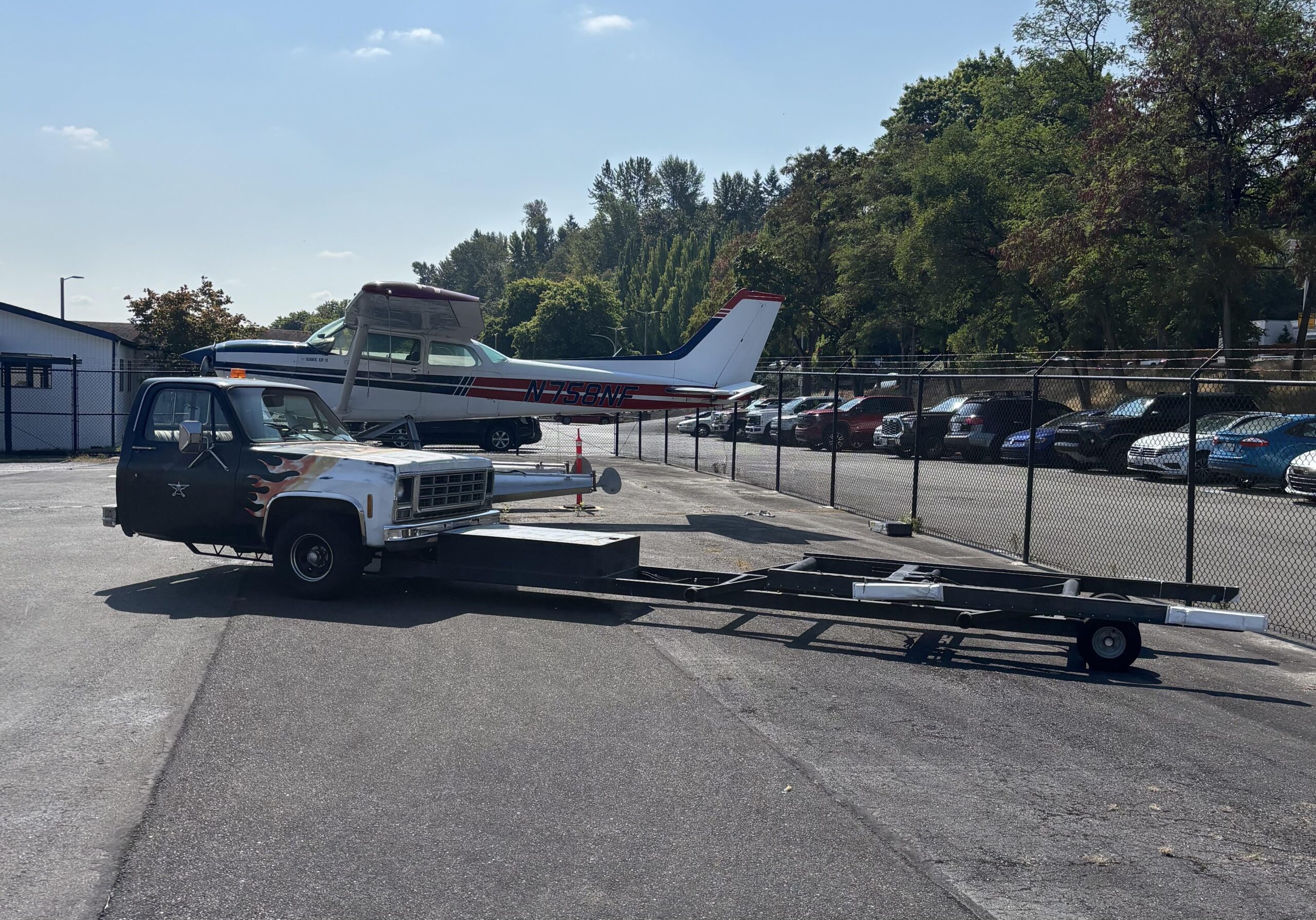 Modified Pick-up Truck to Lower Float Planes into the Water - USLUCK