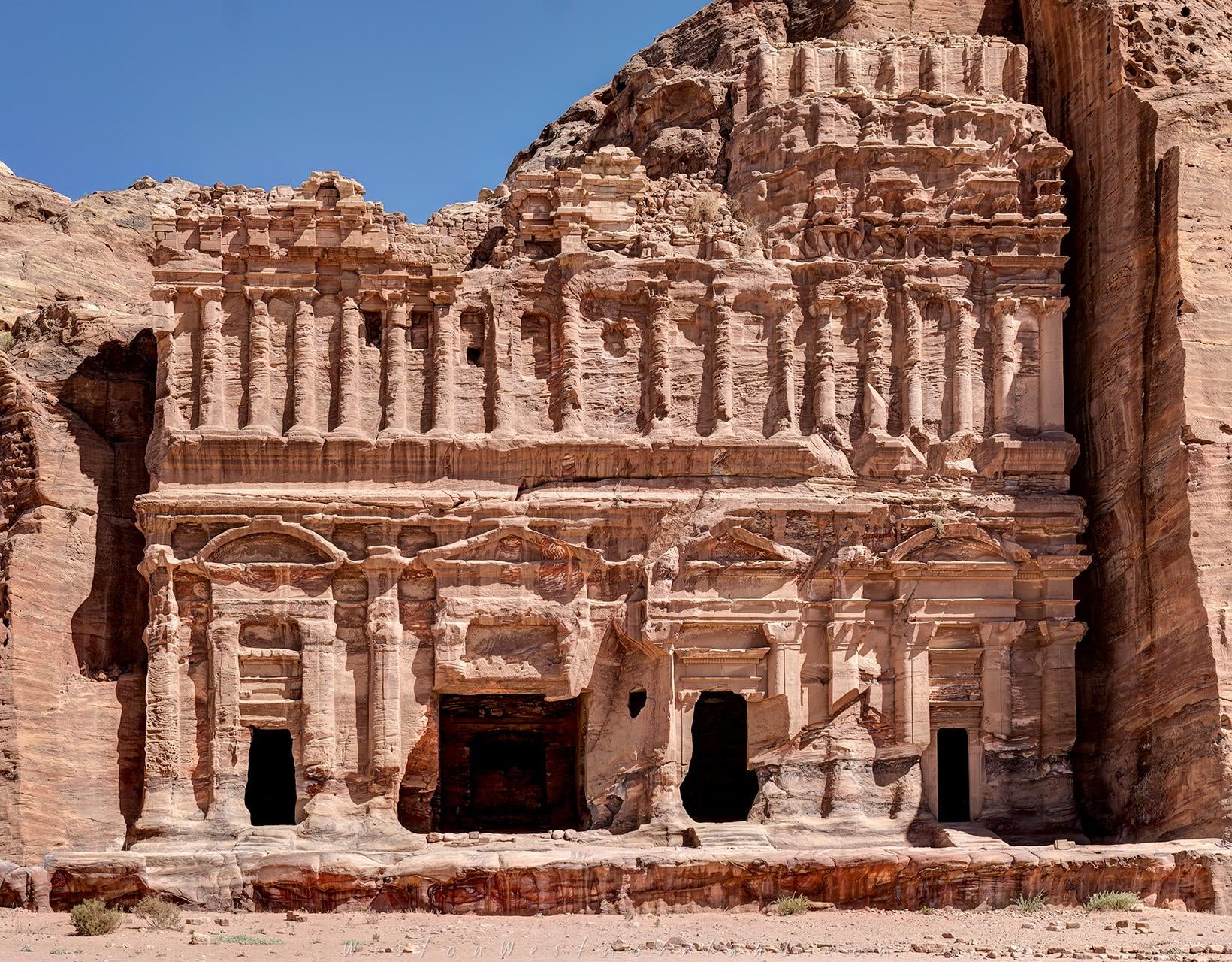 Palace Tomb, Petra, Jordan, 40-70 AD. One of the four "Royal Tombs ...