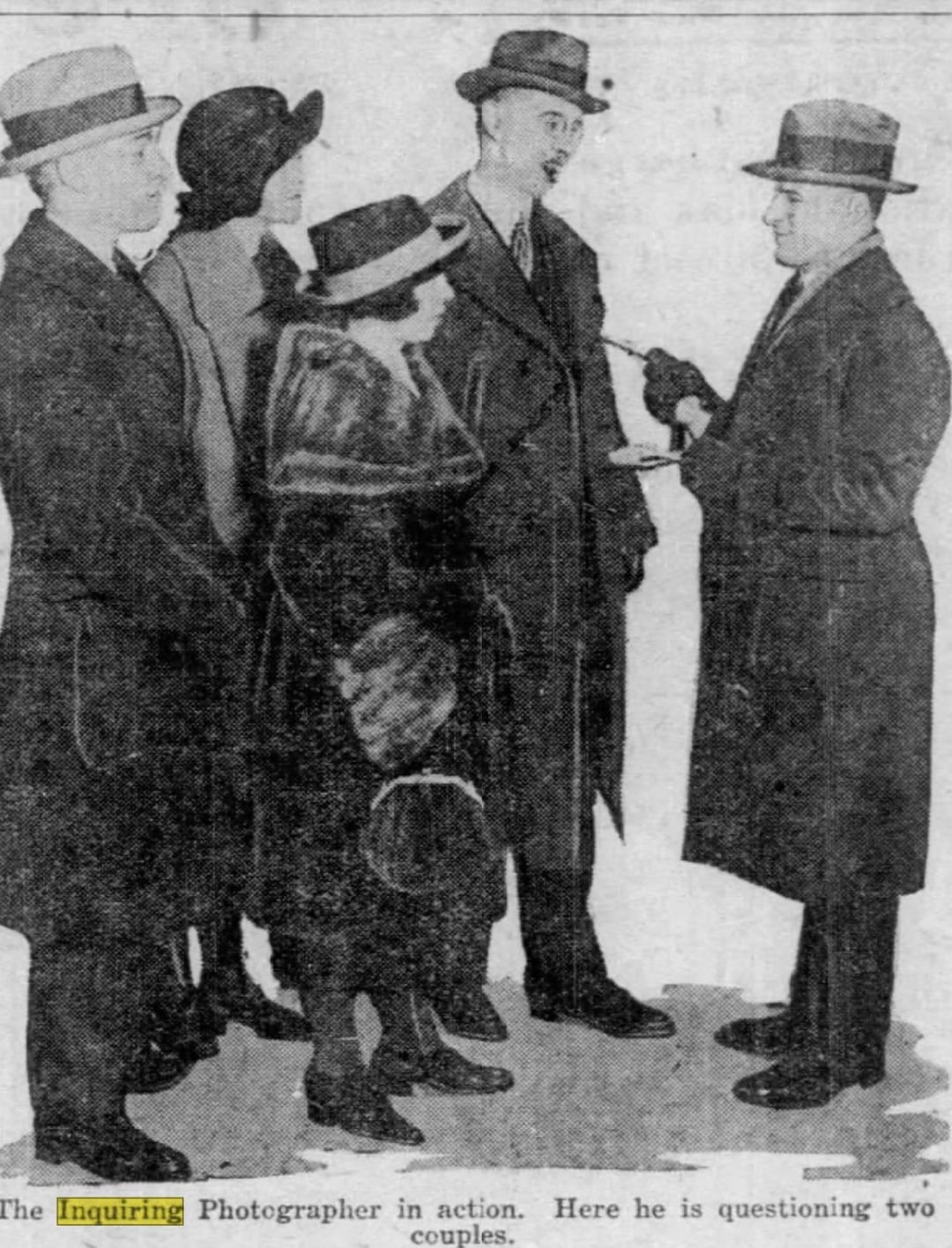 1922.A day in life of New York Inquiring Photographer Jimmy Jemail - USLUCK